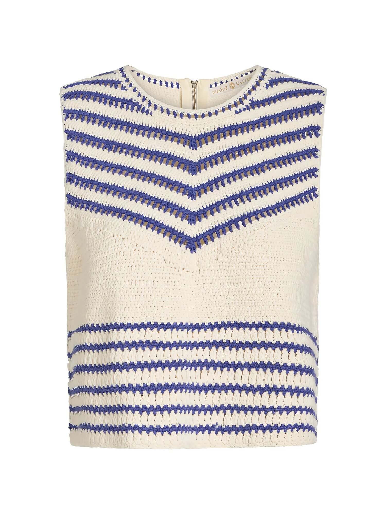 Топ Cass chevron-knit tank top