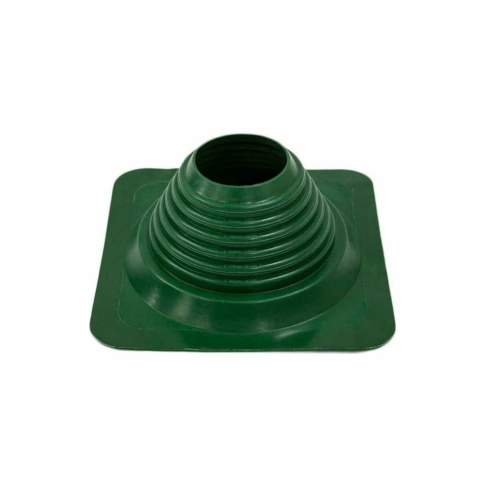 Кровельная прямая проходка Borge №4 (d=95-197, 275x275mm, RAL 6005 зеленый), силикон 01.235.03.03.01.000.6005