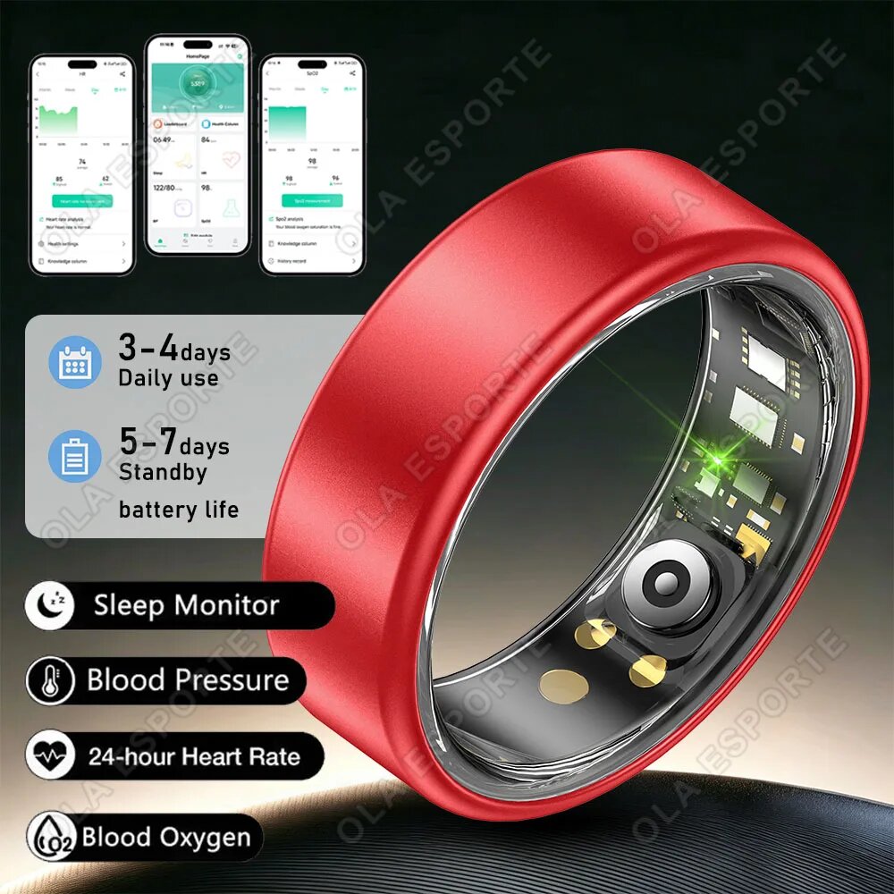 Умное кольцо R88 Wirecharge-Red, размер 7