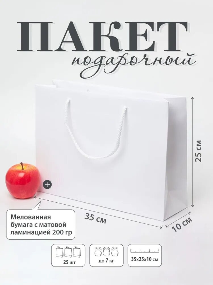 Пакет подарочный Премиум, 35x25x10