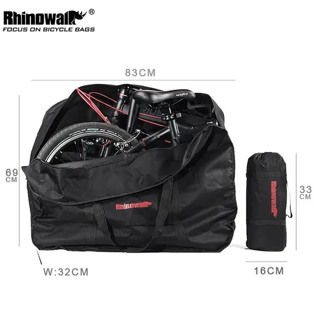 Чехол для велосипеда Rhino RWC-20" 20 дюймов, черный, 85x33x69 см — фото 1