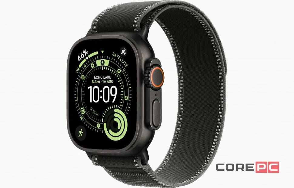 Смарт часы Apple Watch Ultra 3 Black Titanium Case with Black Charcoal Trail Loop (S/M) Регион - LL