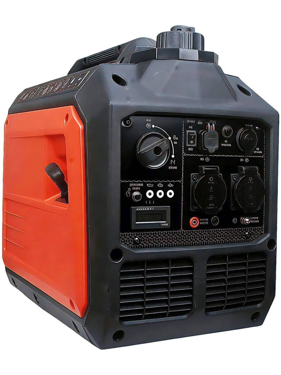 Бензиновый генератор Edon ED-IG-2500 инверторный, 2 кВт, 5.2 л, красный