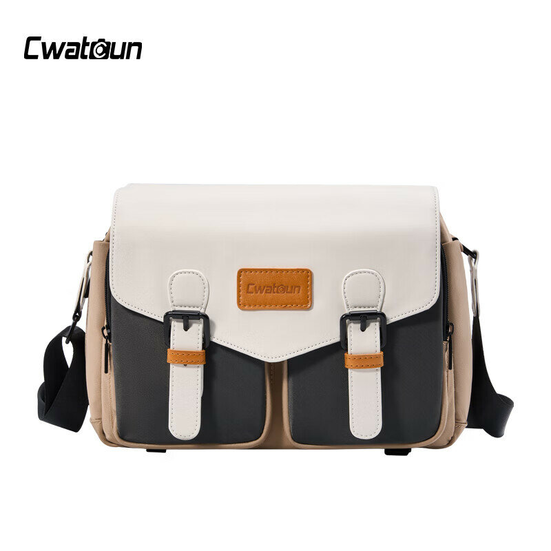 CWATCUN Shoulder Camera Bag, Japanese-Style Portable Casual Mirrorless DSLR Camera Bag, Professional Crossbody Bag Suitable for Fuji, Canon, Sony, Nikon Camera Bags