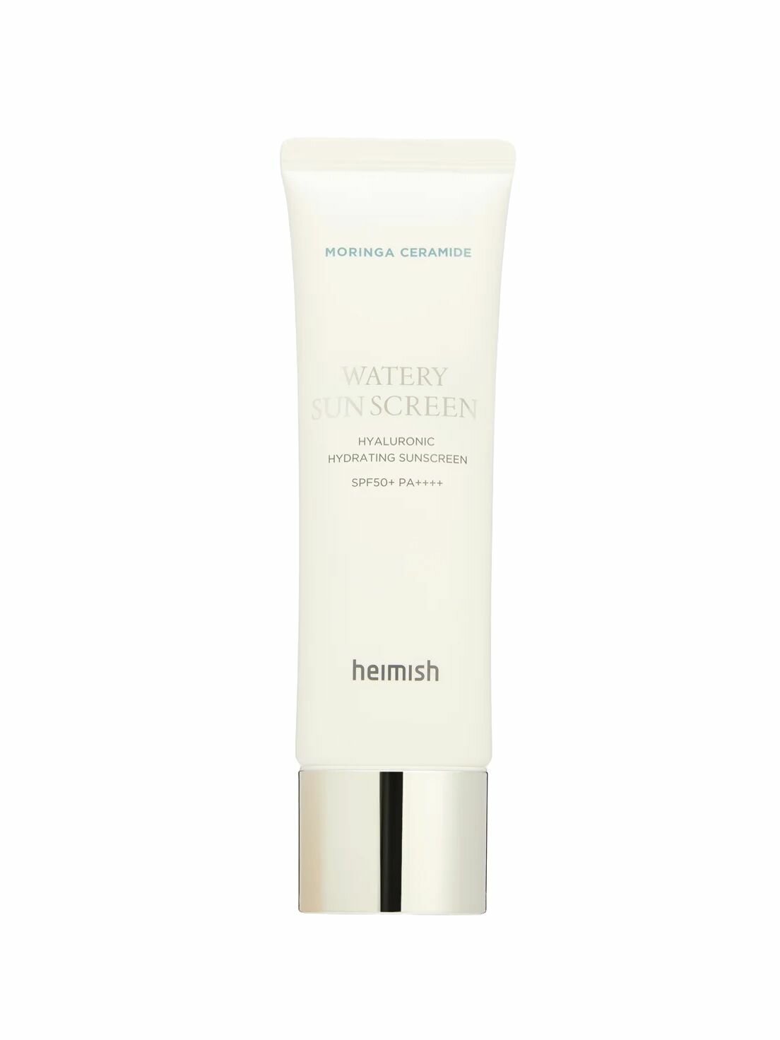 Солнцезащитный крем для лица spf 50+ Heimish Moringa hyaluronic hydrating watery