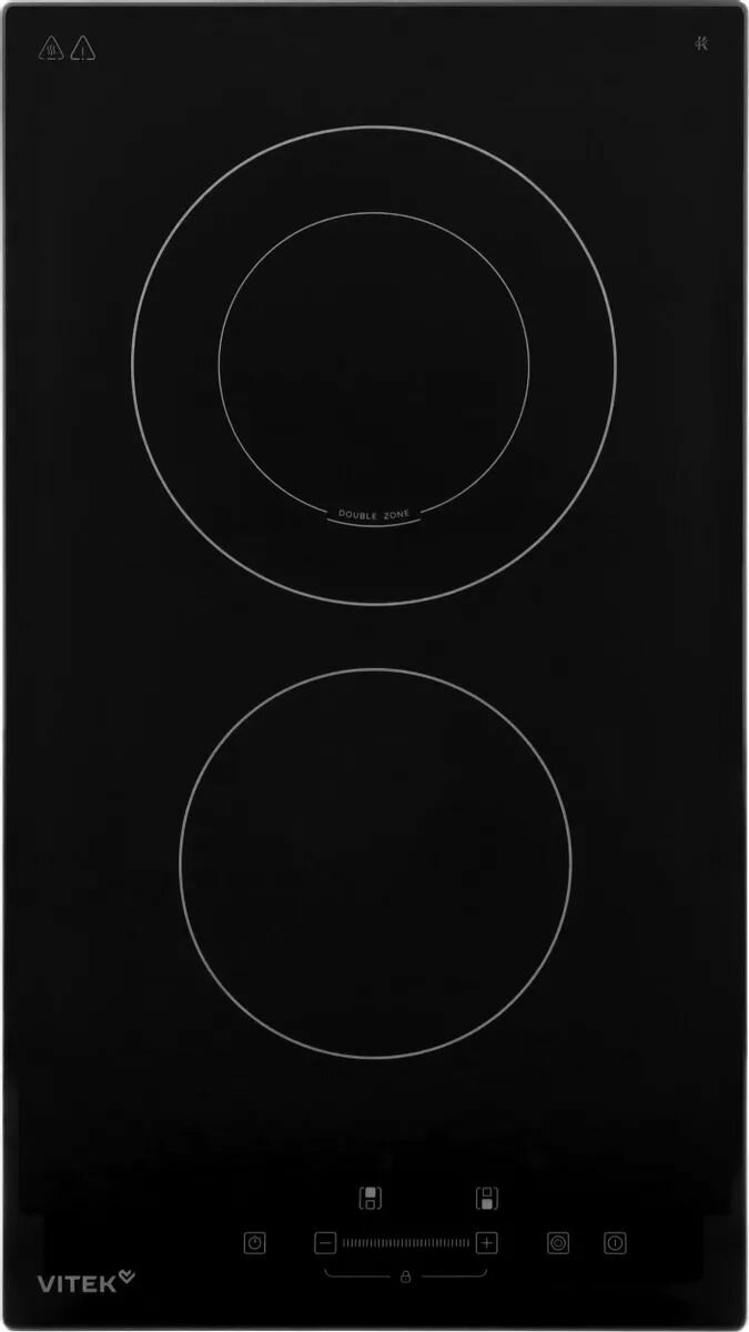 Варочная поверхность электрическая Vitek, 2 конфорки, цвет черный, (VHE3220)