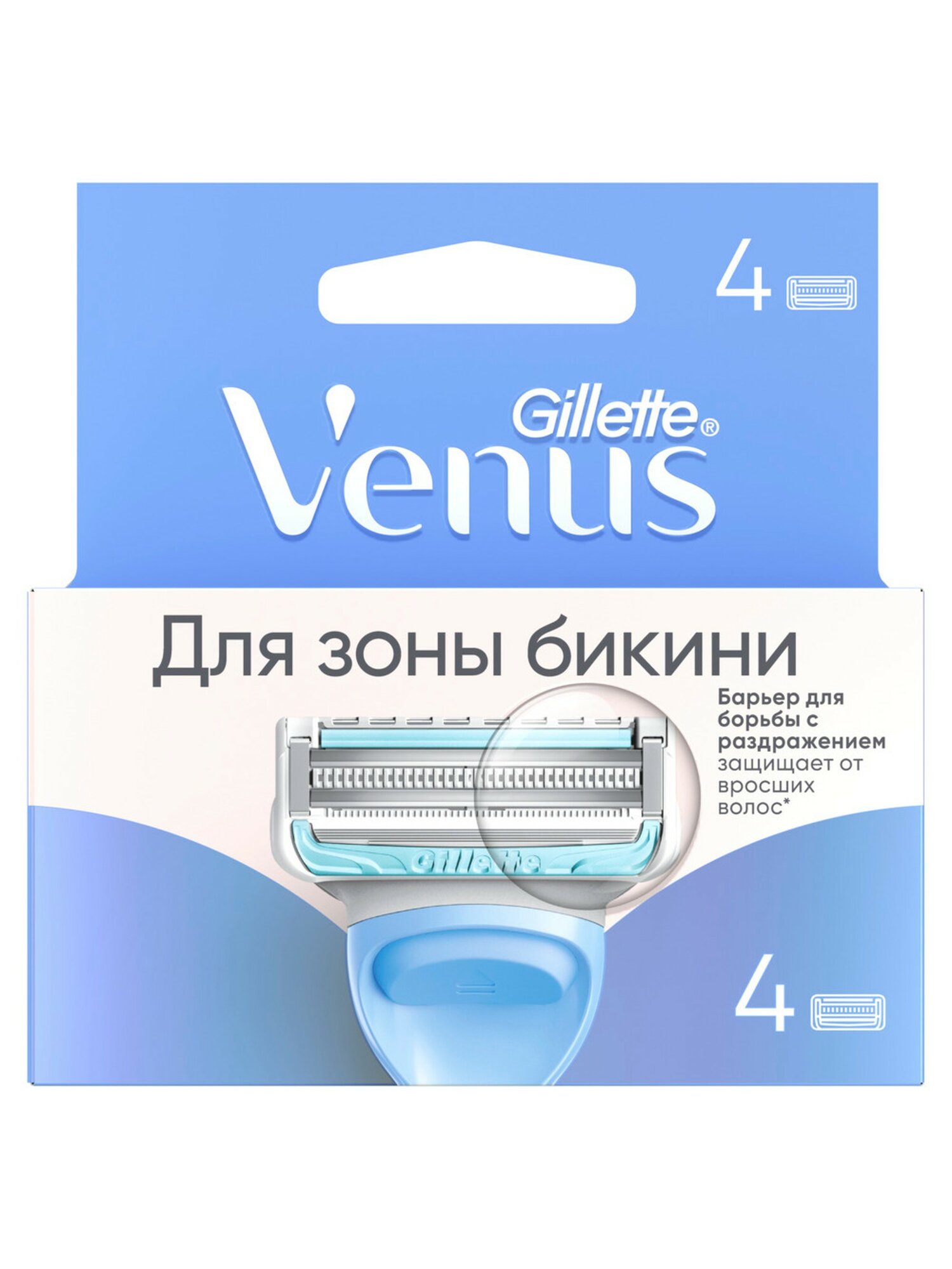 GILLETTE VENUS SATIN CARE кассеты сменные Д/безопасных бритв N4