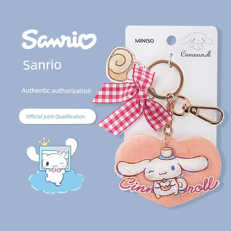 Ремешок для телефона Miniso Strawberry Bear, милый мультяшный брелок, розовый кулон, аксессуар для телефона, оригинал