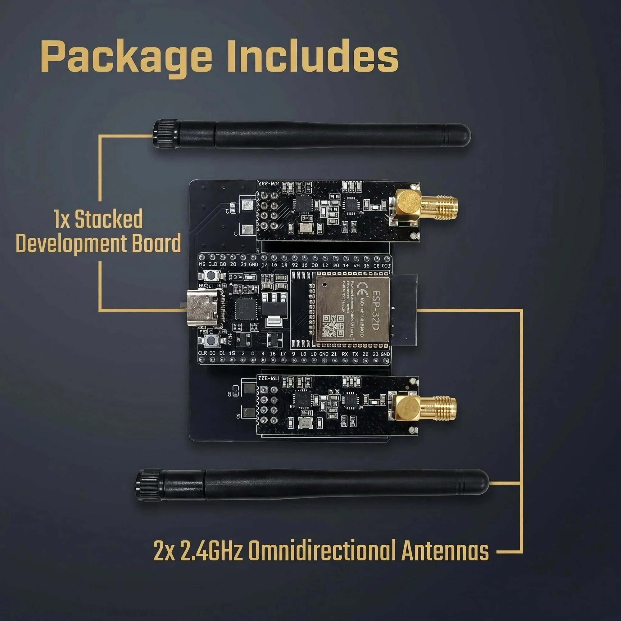 ESP32 DevKitC плата с модулем NRF24L01 — фото 1