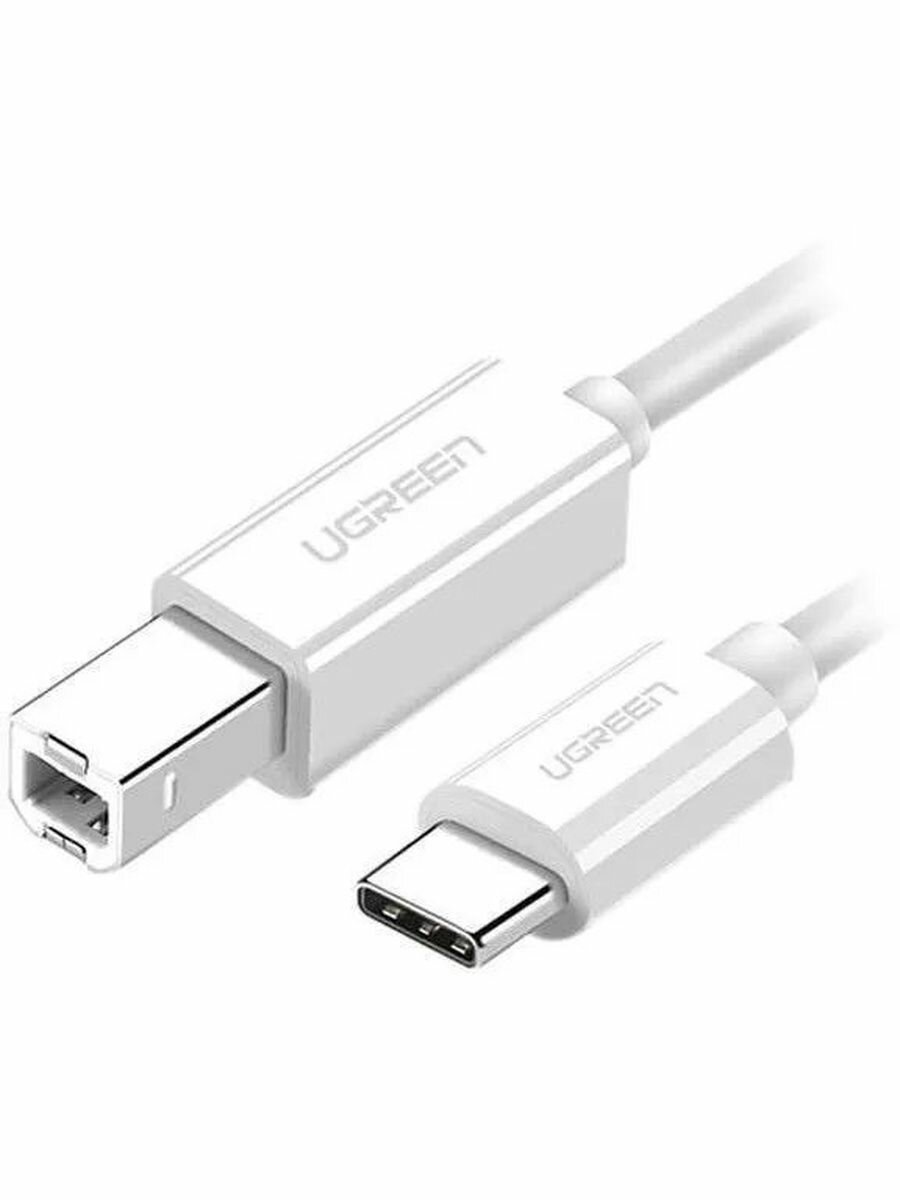 Ugreen Кабель для компьютерной периферии USB Type-C/USB 2.0 Type-B, 1.5 м, белый