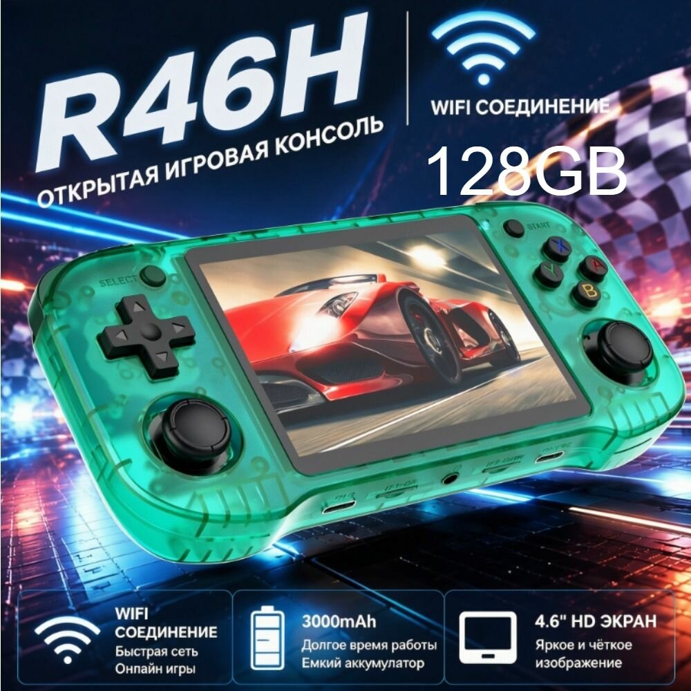 R46H Портативная Игровая Консоль С 4,5-дюймовым Экраном И Открытой Системой Linux, Подключаемая К Телевизору Подключение К Wi-Fi