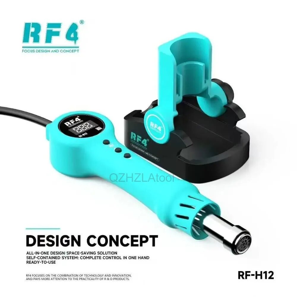 RF4 Паяльный фен 800 Вт, Керамический нагреватель, 1 предметов