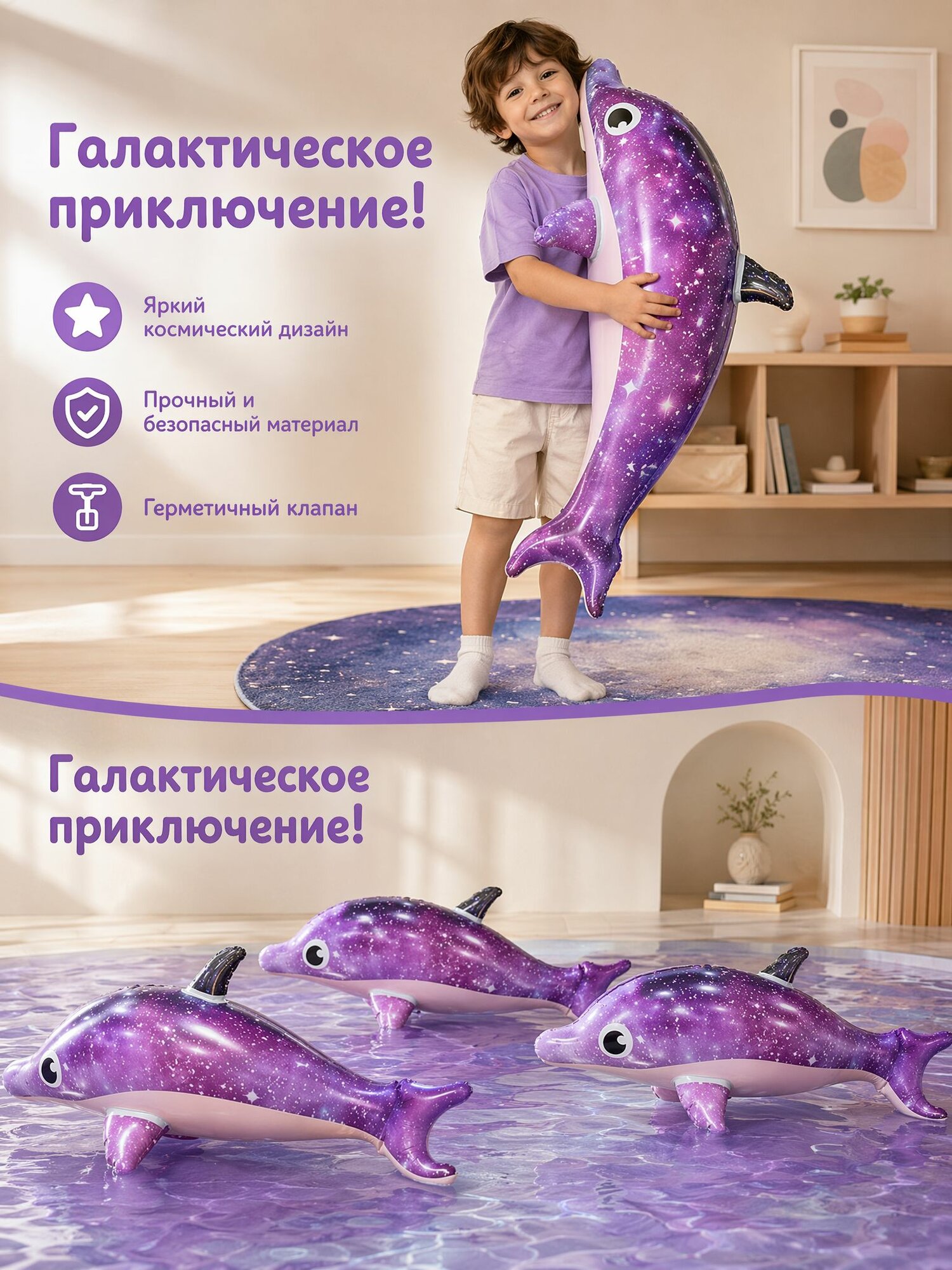 Надувная игрушка для плавания с дельфином, 78*37 см надувной дельфин для бассейна для пляжа