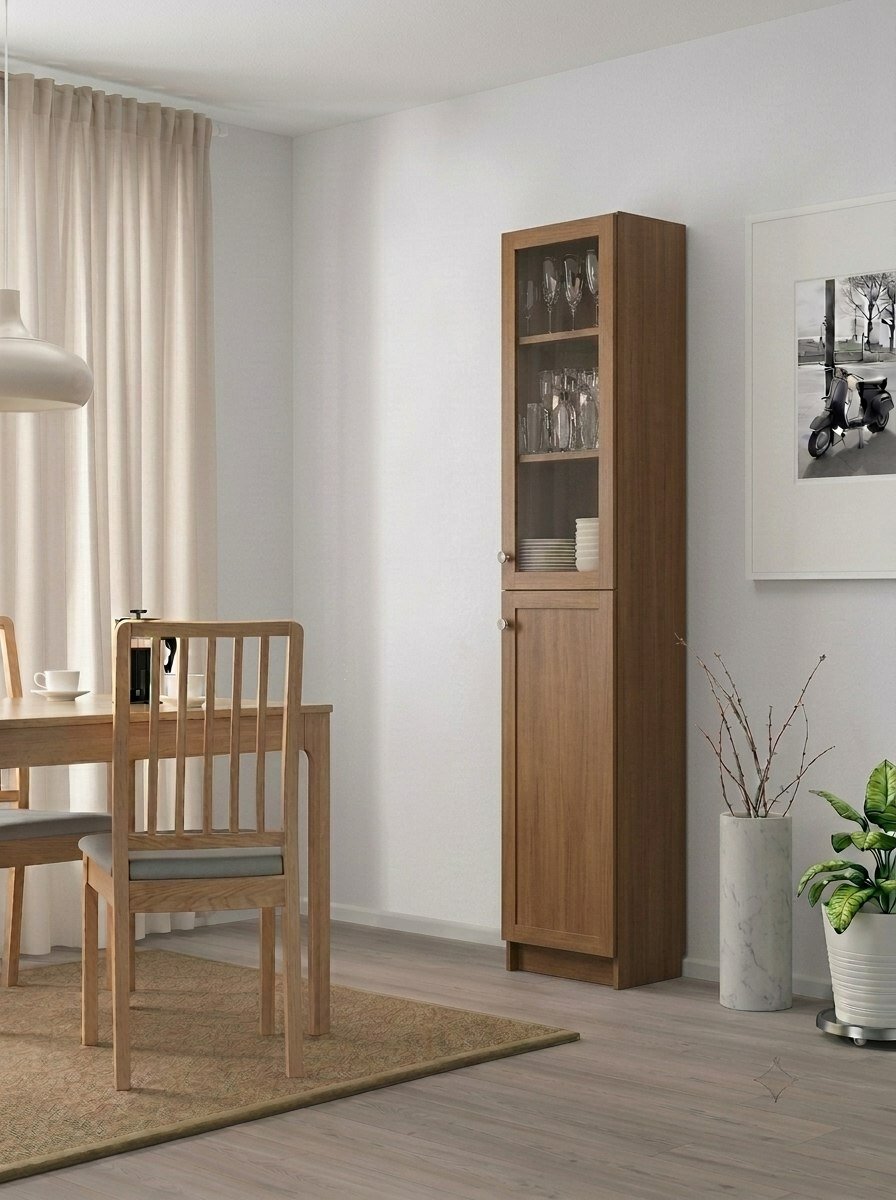 Шкаф книжный Билли 330 Орех Экко 9459 GF 40x30x202 см, коричневый GOODFORM