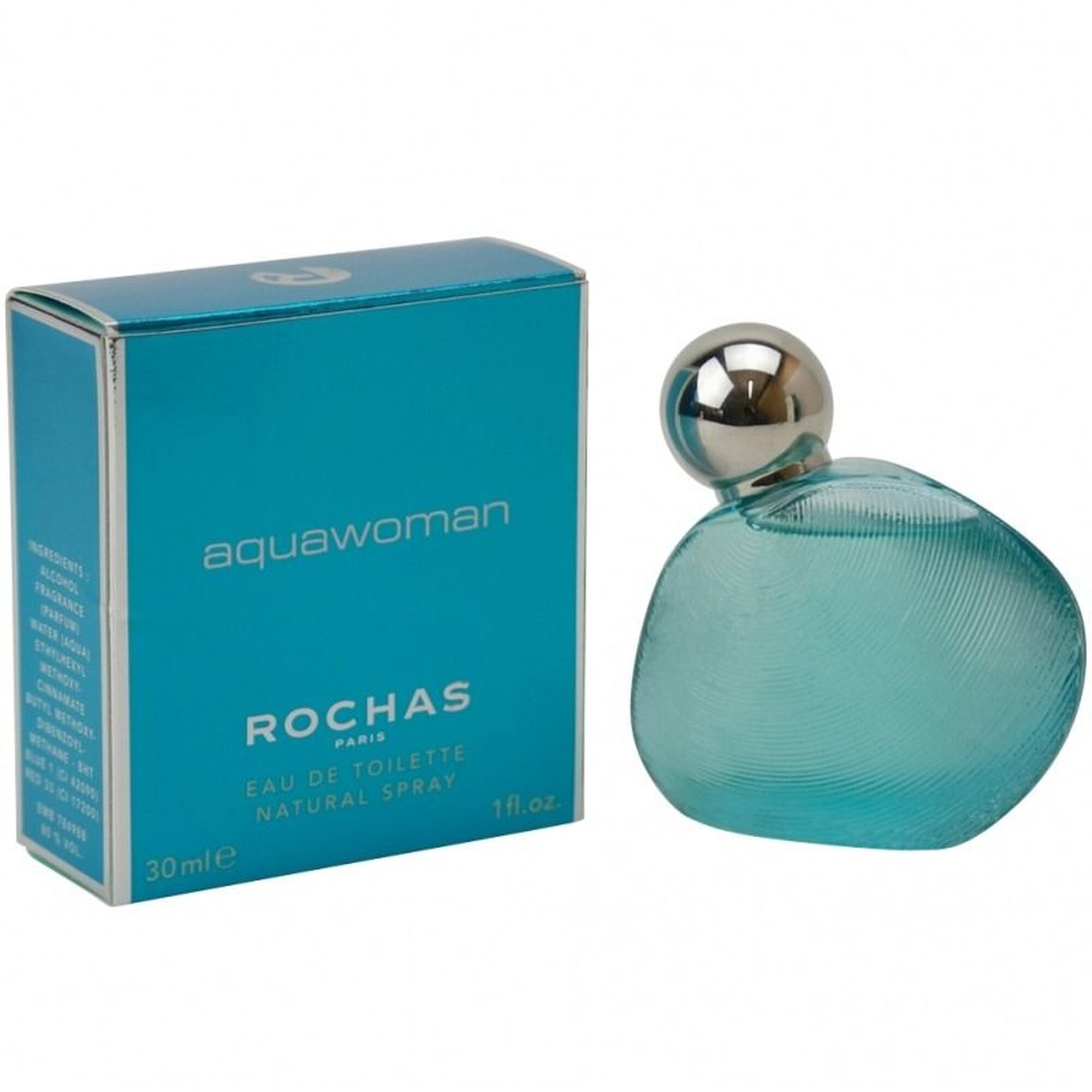 Туалетная вода Rochas "Aquawoman", для женщин, объем 100 мл, 1 упаковка