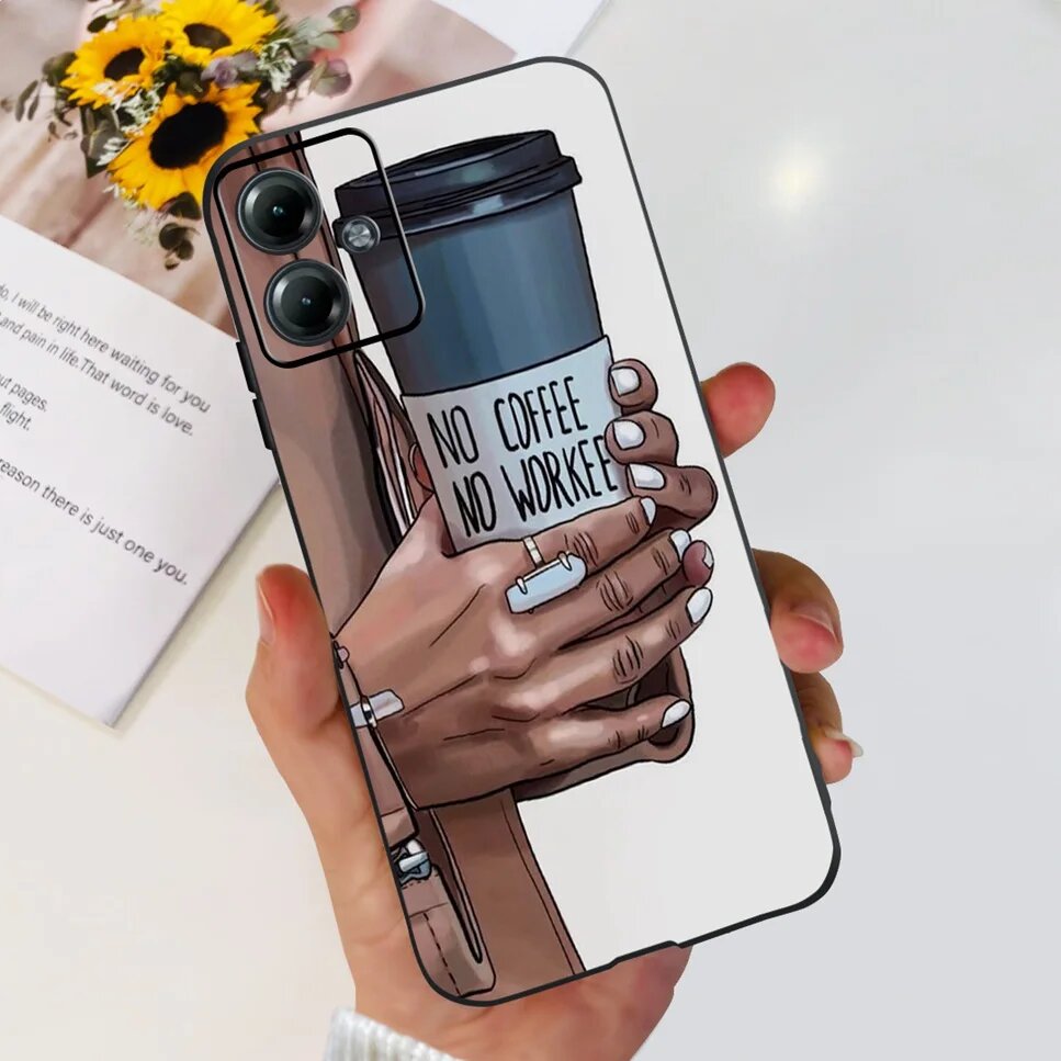 Новый чехол для Motorola Moto G54 5G, черный силиконовый роскошный милый модный противоударный 684