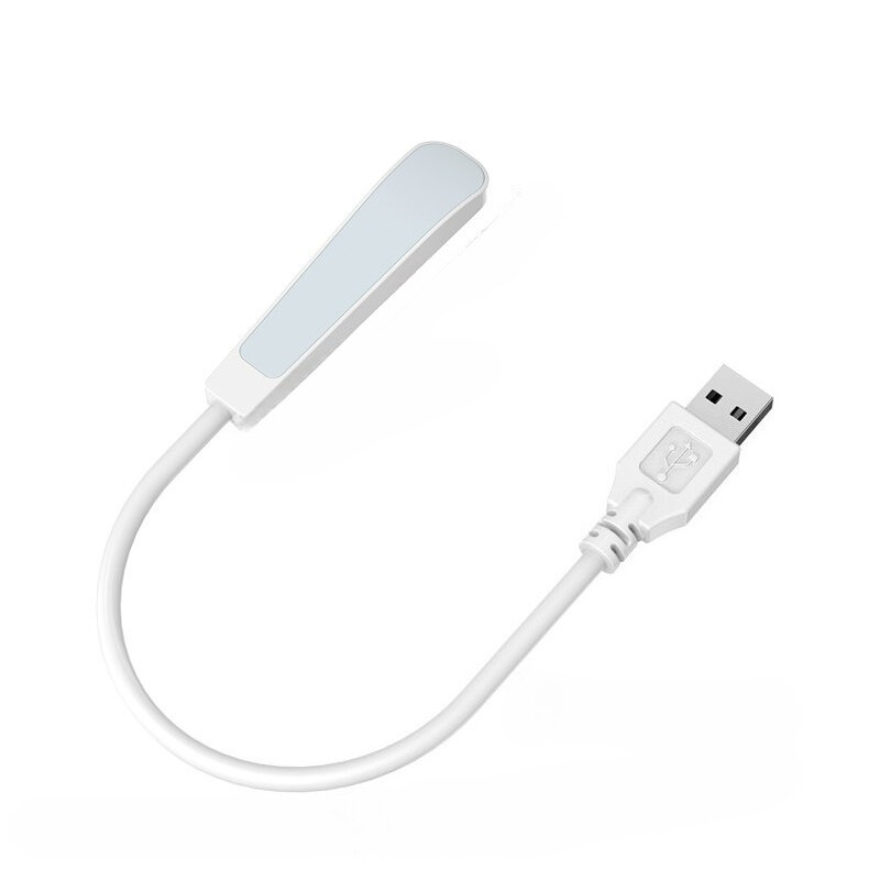 2-в-1 мини USB LED светильник (заливной свет и ночник), настольный, с гибким шлангом, белый
