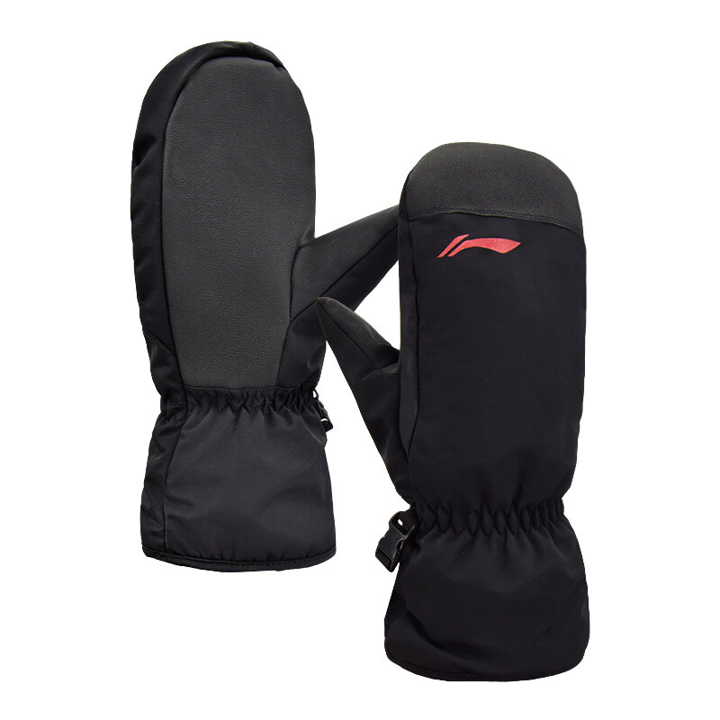Велосипедные перчатки унисекс Li-Ning Winter Cycling Gloves, черные, 20-23CM EU