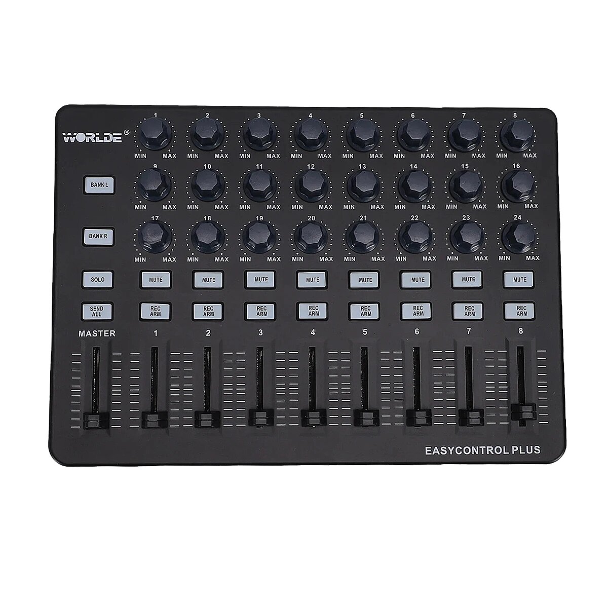 Контроллер MIDI World Easycontrol Plus С 128-уровневыми Слайдерами, Синхронизация В Один Клик
