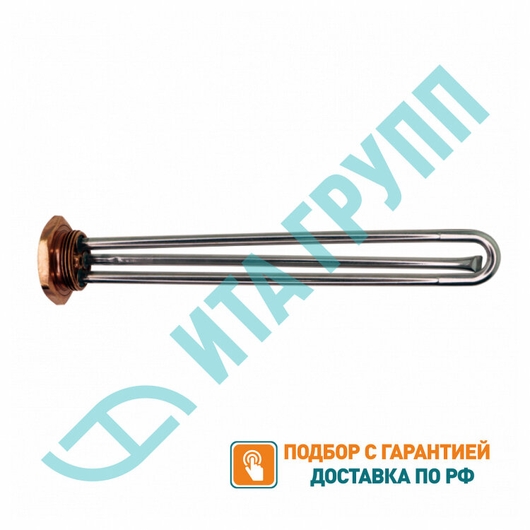 ТЭН 2,5кВт (2500Вт) RDT резьбовой 42 мм для Ariston, De Luxe, Real, Thermex под анод М6, 40225