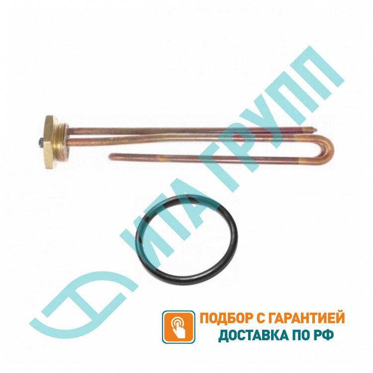 Комплект ТЭН 3кВт (3000Вт) RCT резьбовой 42мм для Ariston, De Luxe, Real, Thermex + прокладка, 182384K