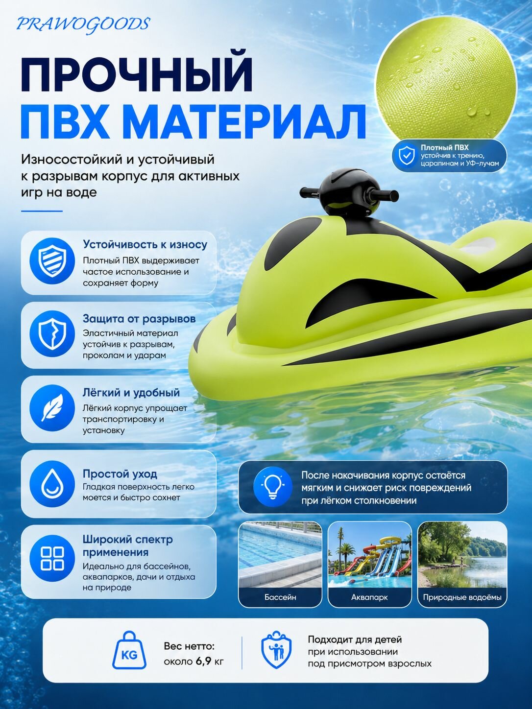 Каяк 153х100 см — фото 1