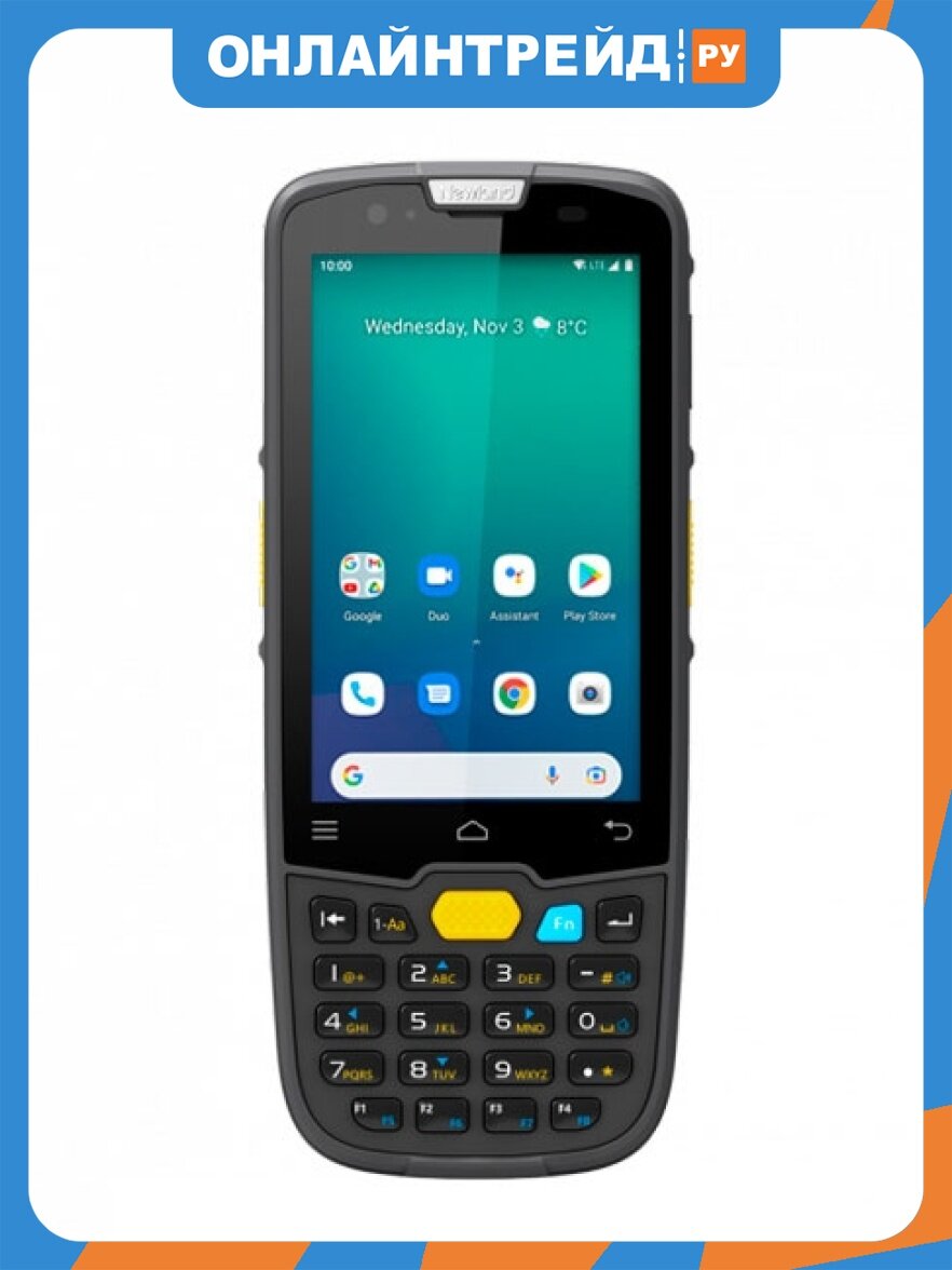 Терминал сбора данных Newland MT6755 4" touchscreen, 2D CMOS MP imager w/Laser Aimer (CM6x), 4GB/64GB, BT, WiFi, 4G, GPS, NFC and Camera