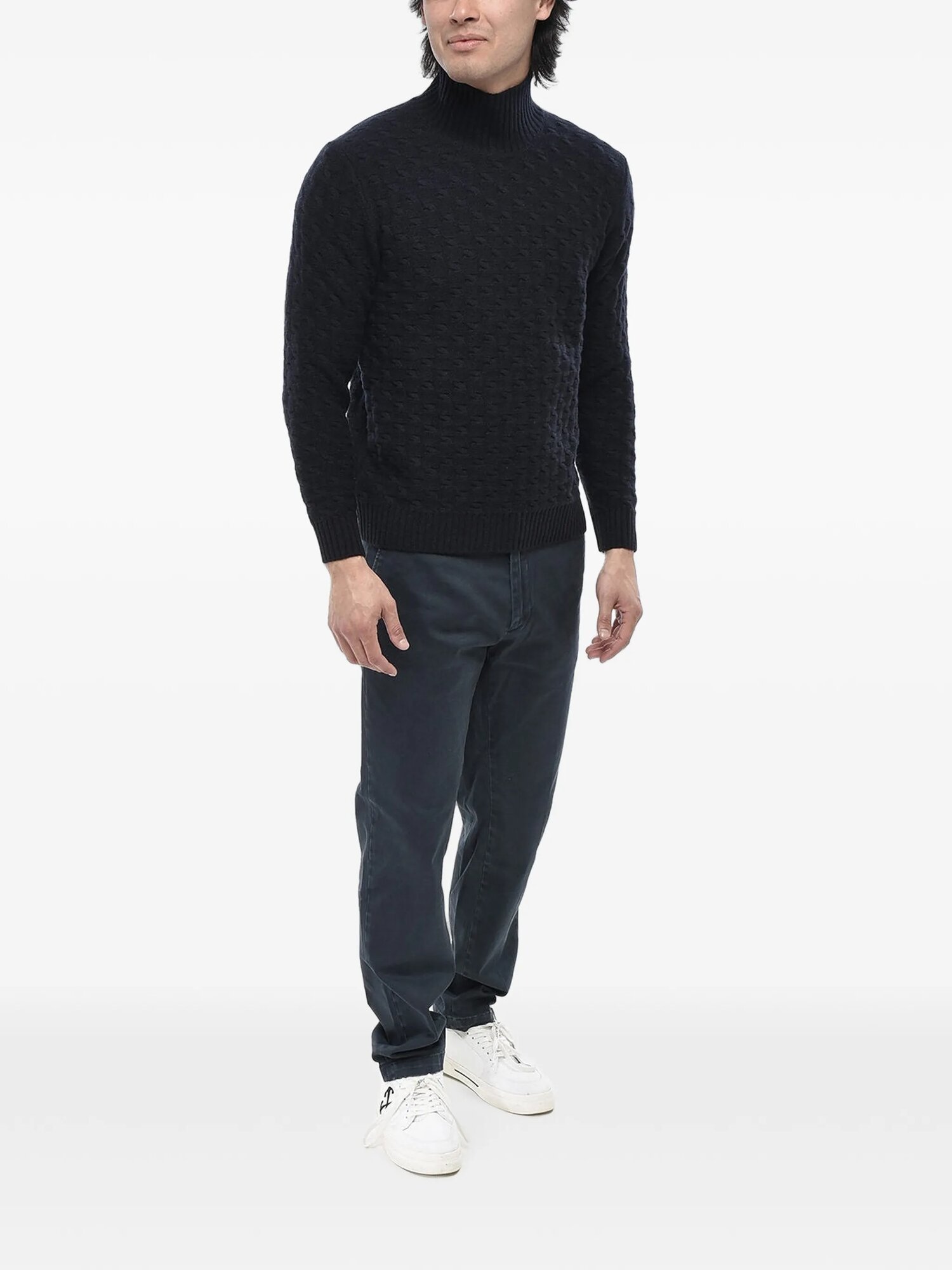 Свитер Paolo Pecora Cable-knit turtleneck sweater, размер 46 — фото 1