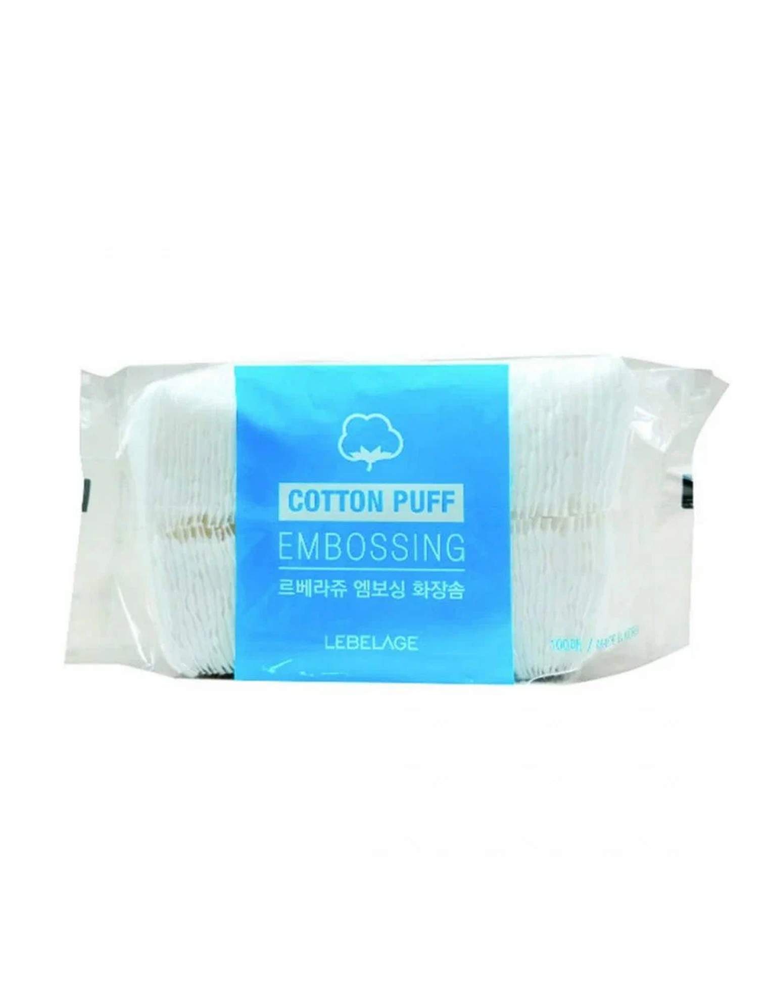 Lebelage Ватные диски / Cotton Beauty Puff Embossing, 100 шт