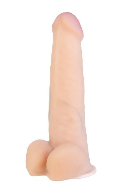 Реалистичный вибратор на присоске из кибер-кожи с выносным пультом Onjoy Remote Vibe-Dildo #10 (10 р