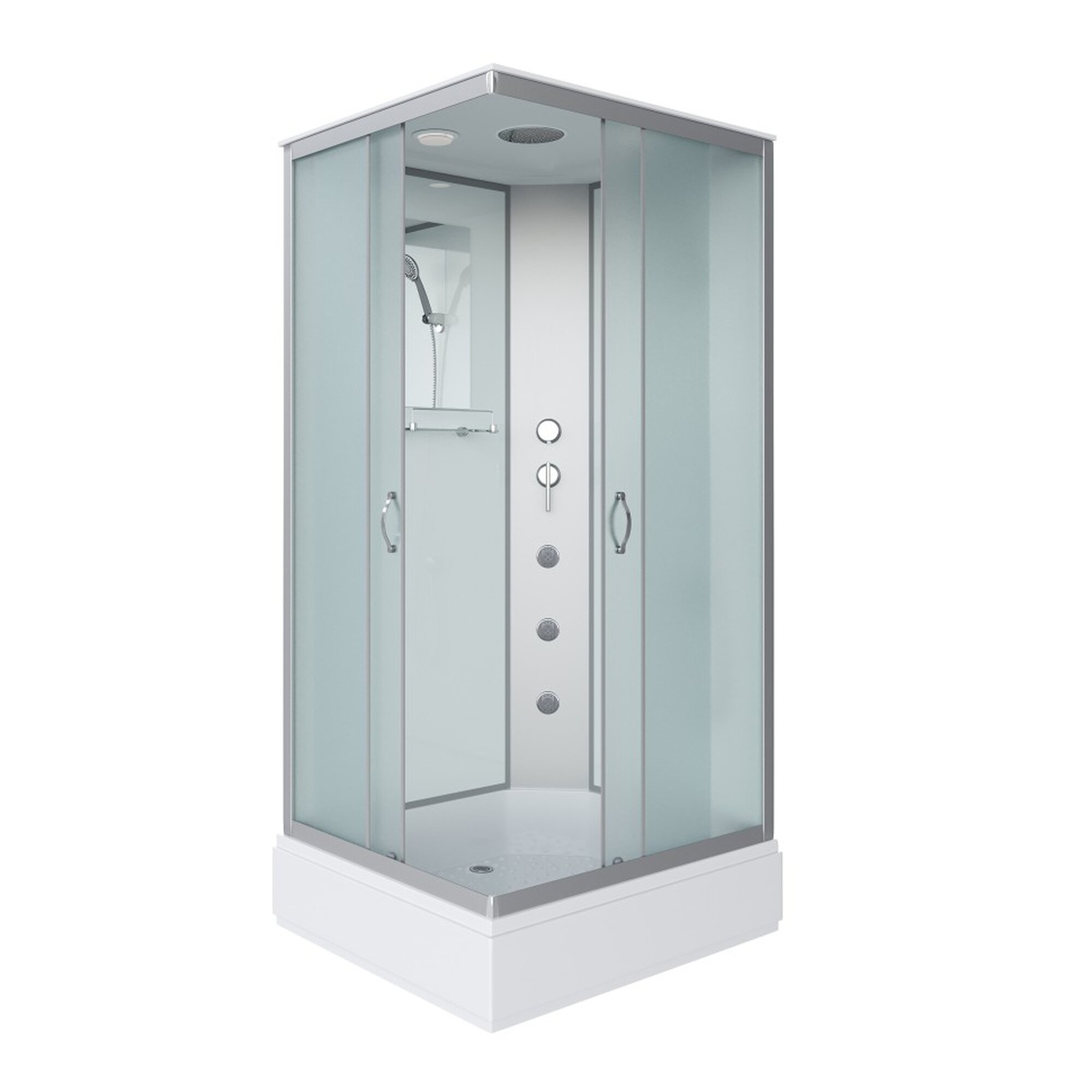 Душевая кабина Niagara Classic NG-33084-14QG (100х80х215) средний поддон(26см), стекло матовое,4 места