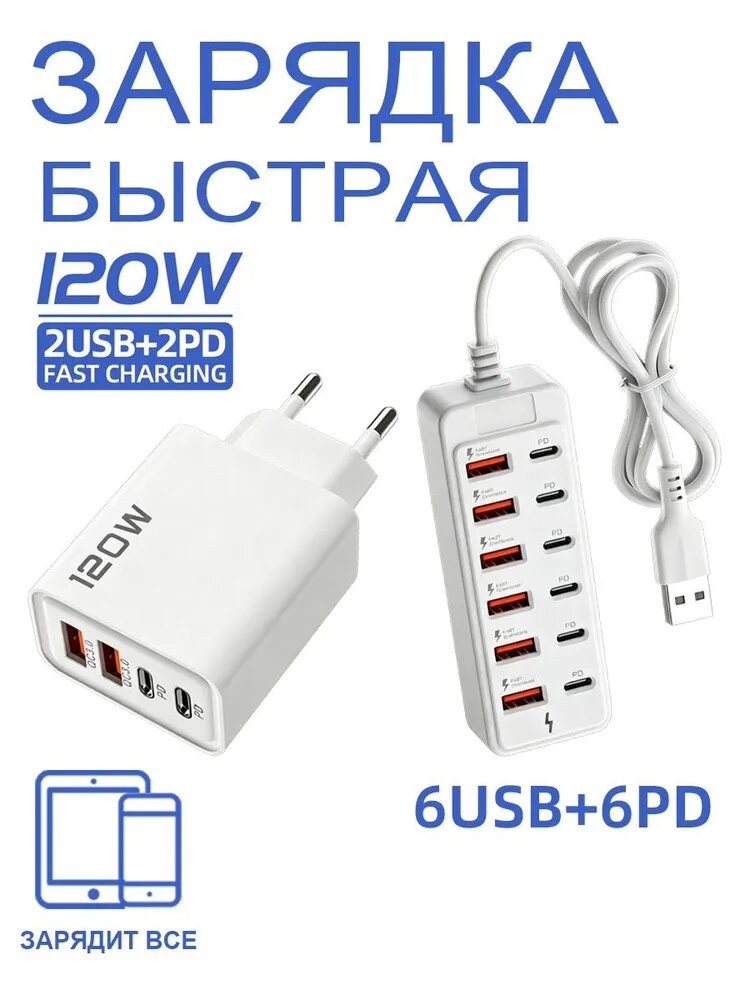 Зарядка для iphone PD 66W быстрая, 120W быстрая, Блок питания USB, Type-C, зарядное устройство для телефона