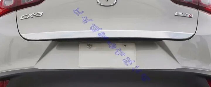 Для Mazda CX-3 2016-2021 ABS хромированная крышка задних ворот, накладка на дверь багажника, молдинг, рамка, стильная наклейка, гарнир