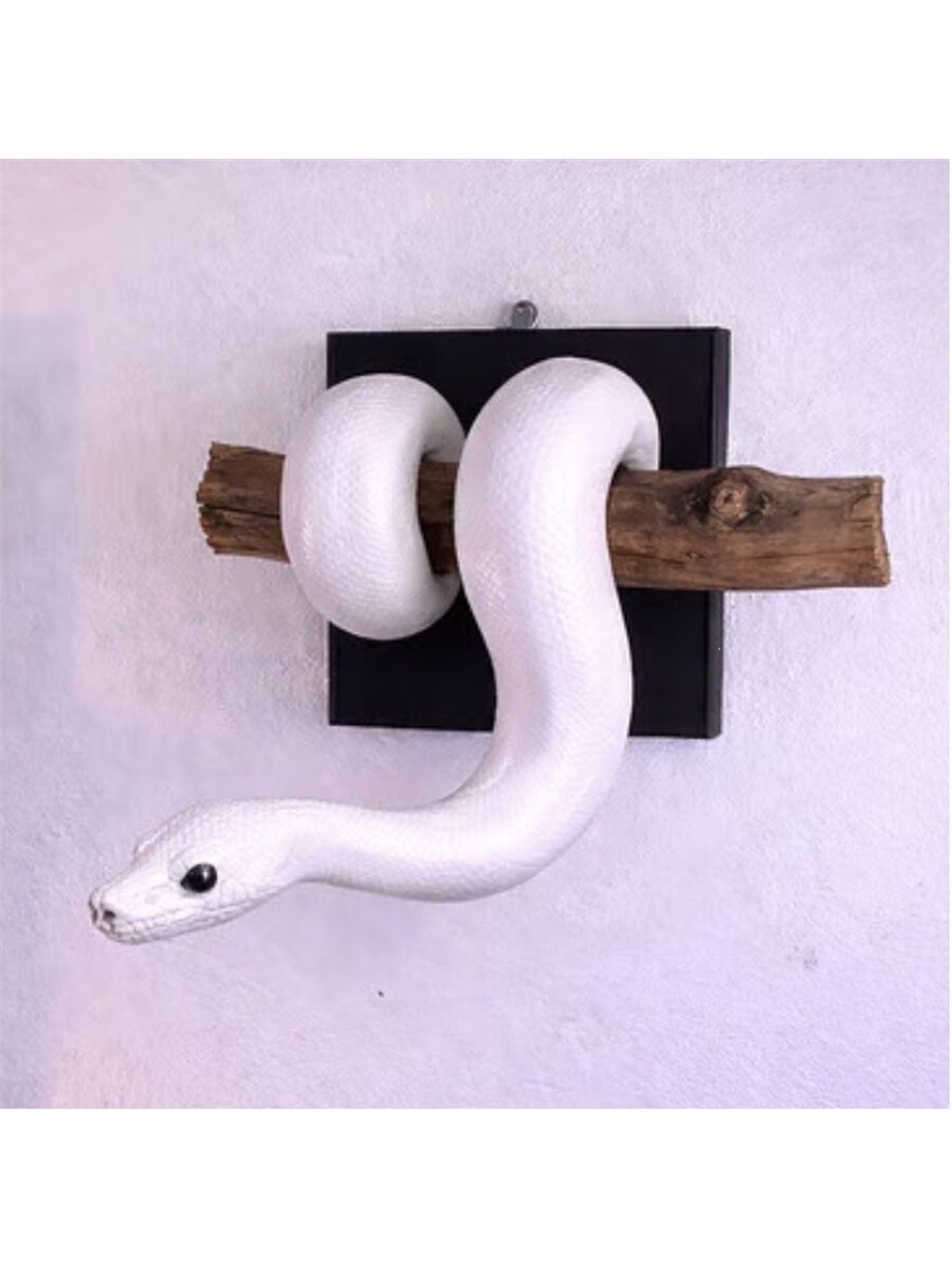 Новый Золотой шар Python Wall Art Интересная настенная скульптура из Питона Реалистичное украшение стен из смолы
