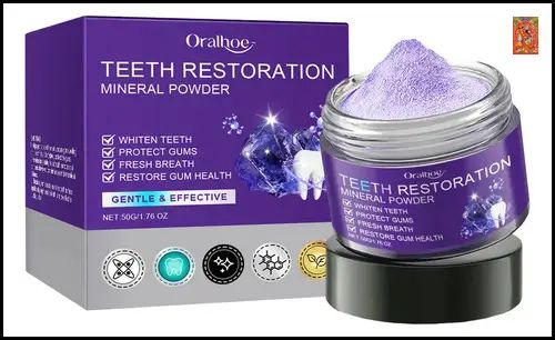 Отбеливающий порошок для зубов Oralhoe Purple, мягкий и чистый, эффективная очистка эмали