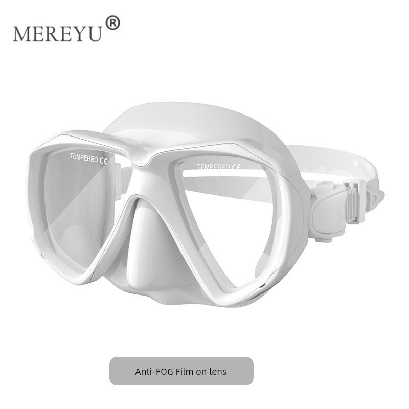 MEREYU Детская маска для плавания MC208 белый с анти-запотеванием - очки для плавания