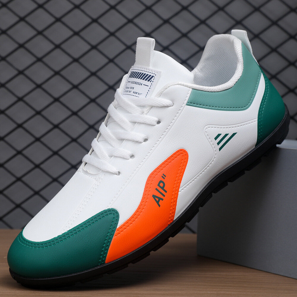 MOOCIE Новые спортивные повседневные туфли больших размеров, универсальные и удобные туфли-слипоны для вождения, мокасины на мягкой подошве для мужчин. EU:43