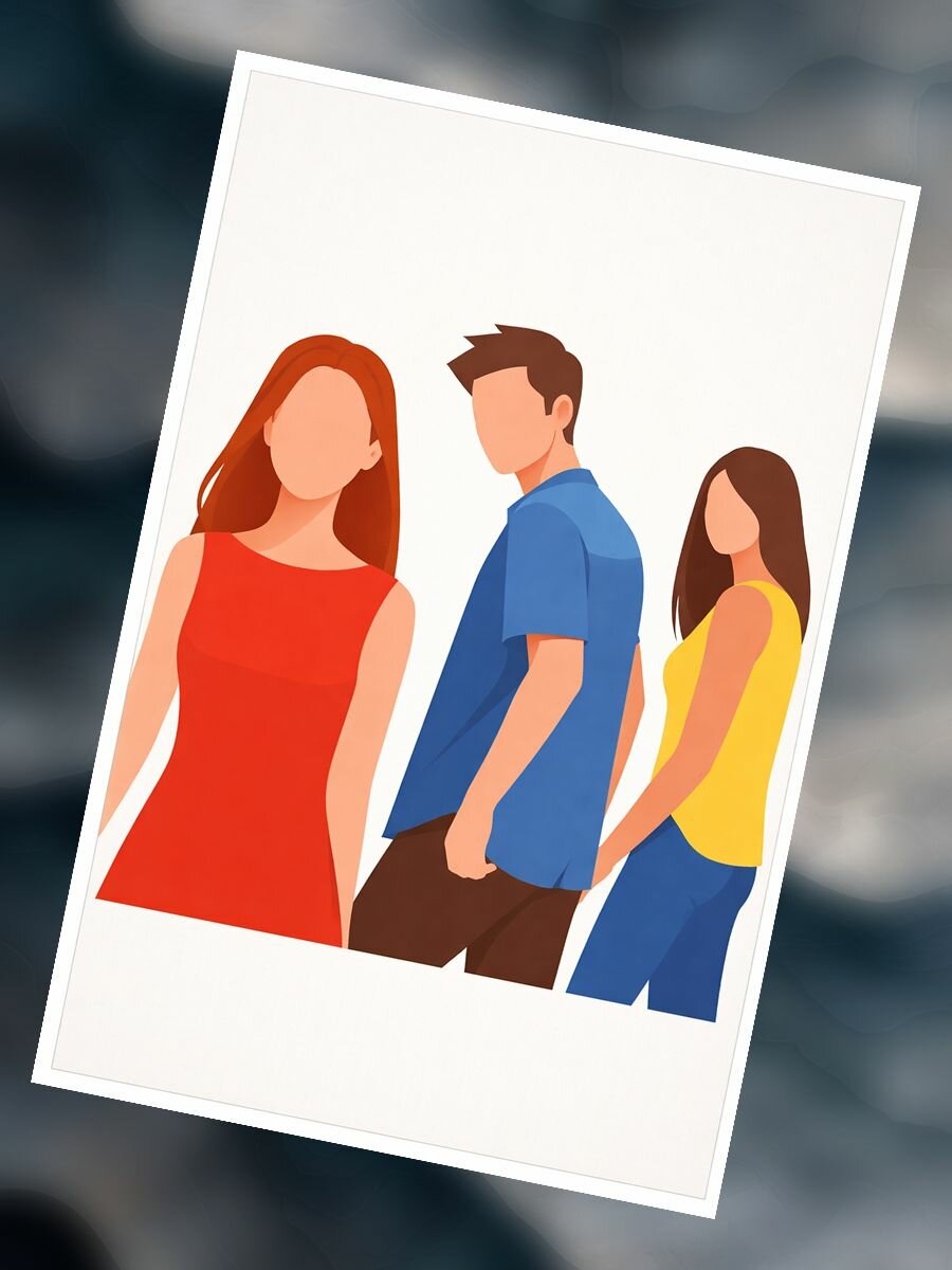 Постер "Минималистичный мем", 29.7х42см, А3, глянцевый