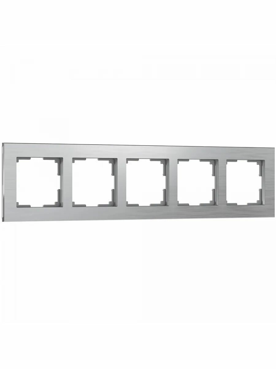 Рамка Aluminium 5Р алюминий