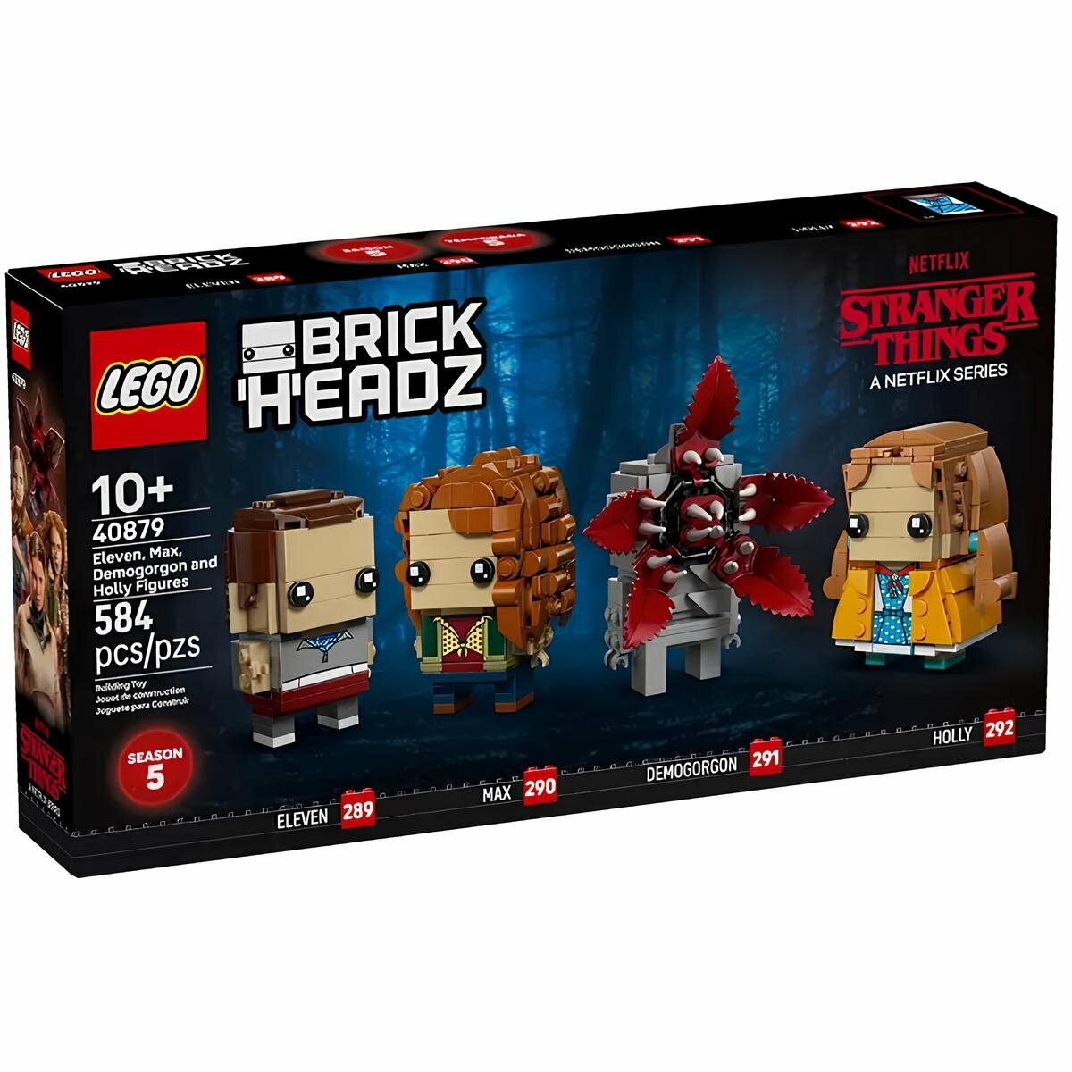 Конструктор LEGO BrickHeadz 40879 Очень странные дела: Одиннадцать, Макс, Демогоргон и Холли