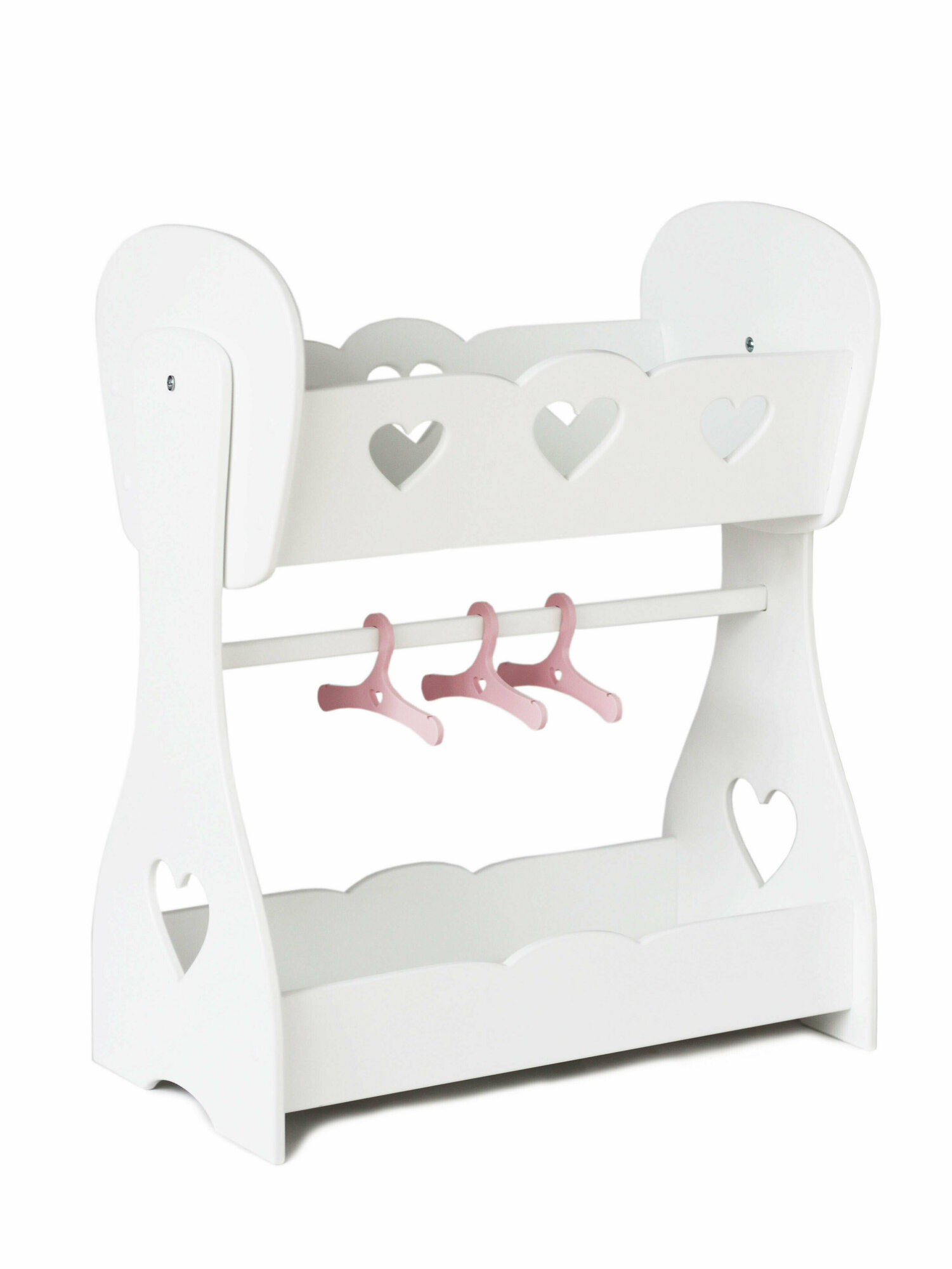 Кроватка для кукол с гардеробом