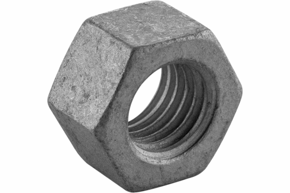 Гайка ОПМ EN 14399‑4 М22 10 HDG стальная горячая оцинковка класс прочности 10