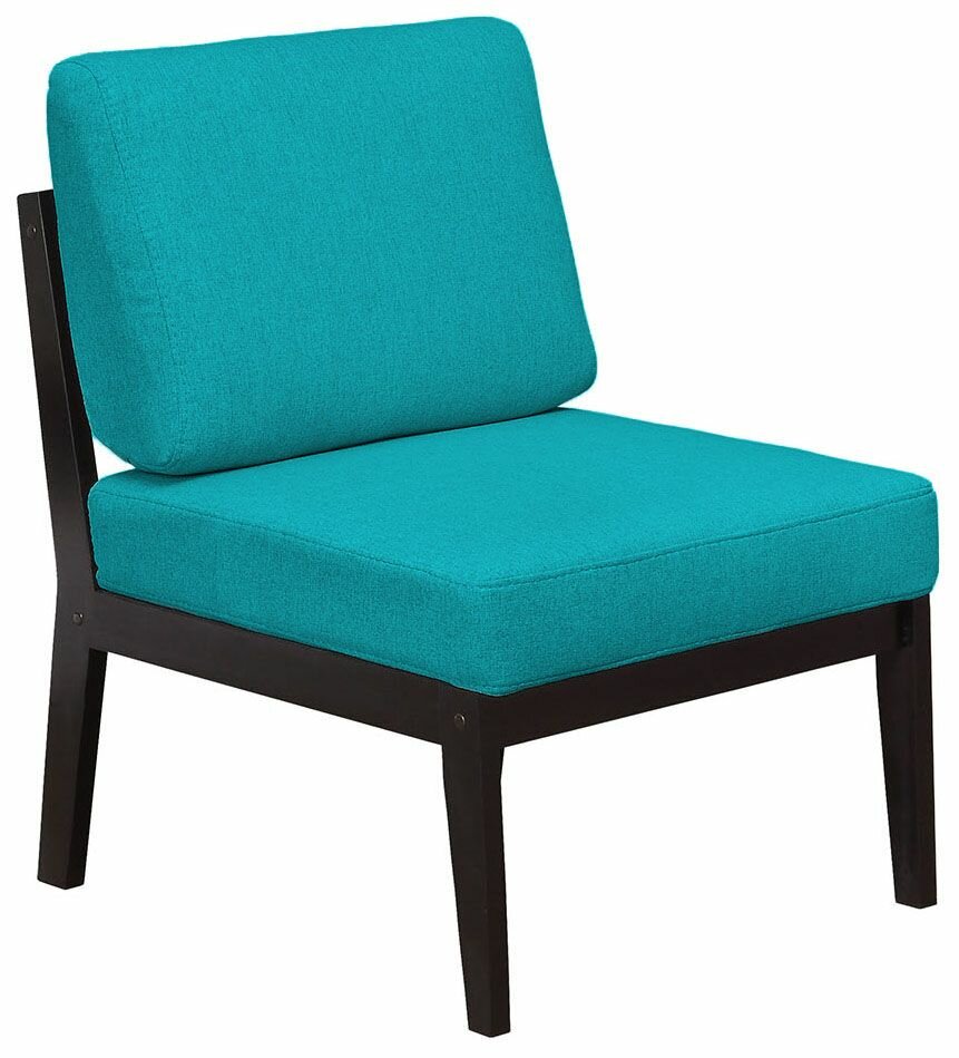 Кресло массив мягкое (голубой, бирюзовый) 850х600х750, Элегия