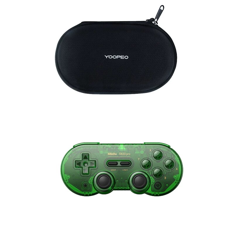 Eighting SN30Pro Прозрачная специальная версия Bluetooth-контроллер с чехлом для Nintendo Switch, Steam Deck, ПК -