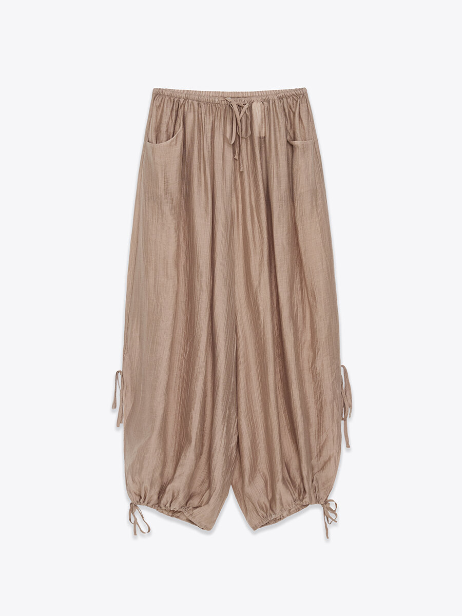 Брюки из тенсела на завязках