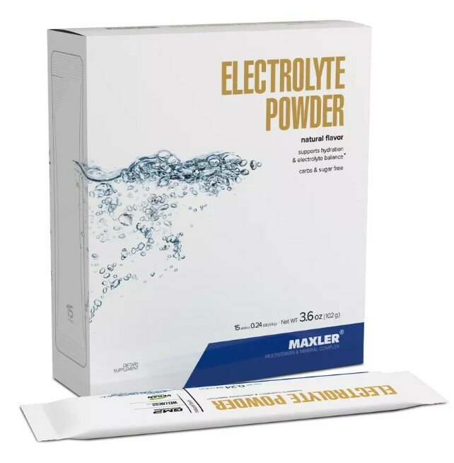Изотоник Maxler Electrolyte Powder 15 шт. по 6,8 гр, без вкуса