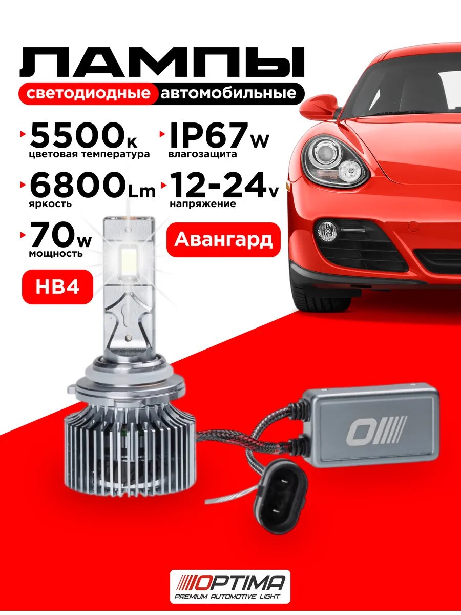 Светодиодные лампы HB4 Optima LED Авангард