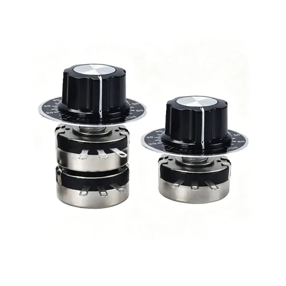 Роторный потенциометр 4K7, 3pin, 2W WTH118