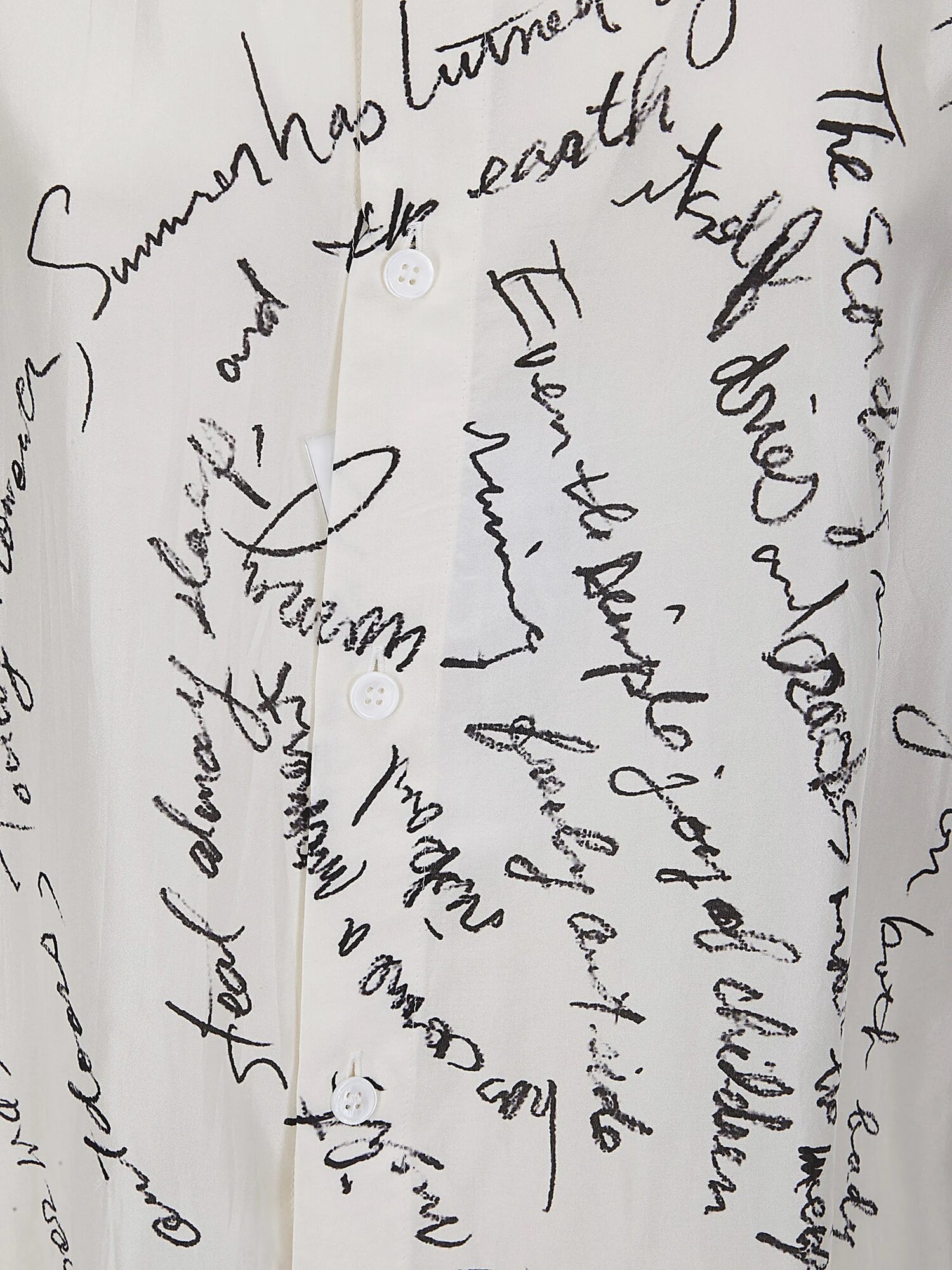 Рубашка Yohji Yamamoto Message, размер 44 — фото 1