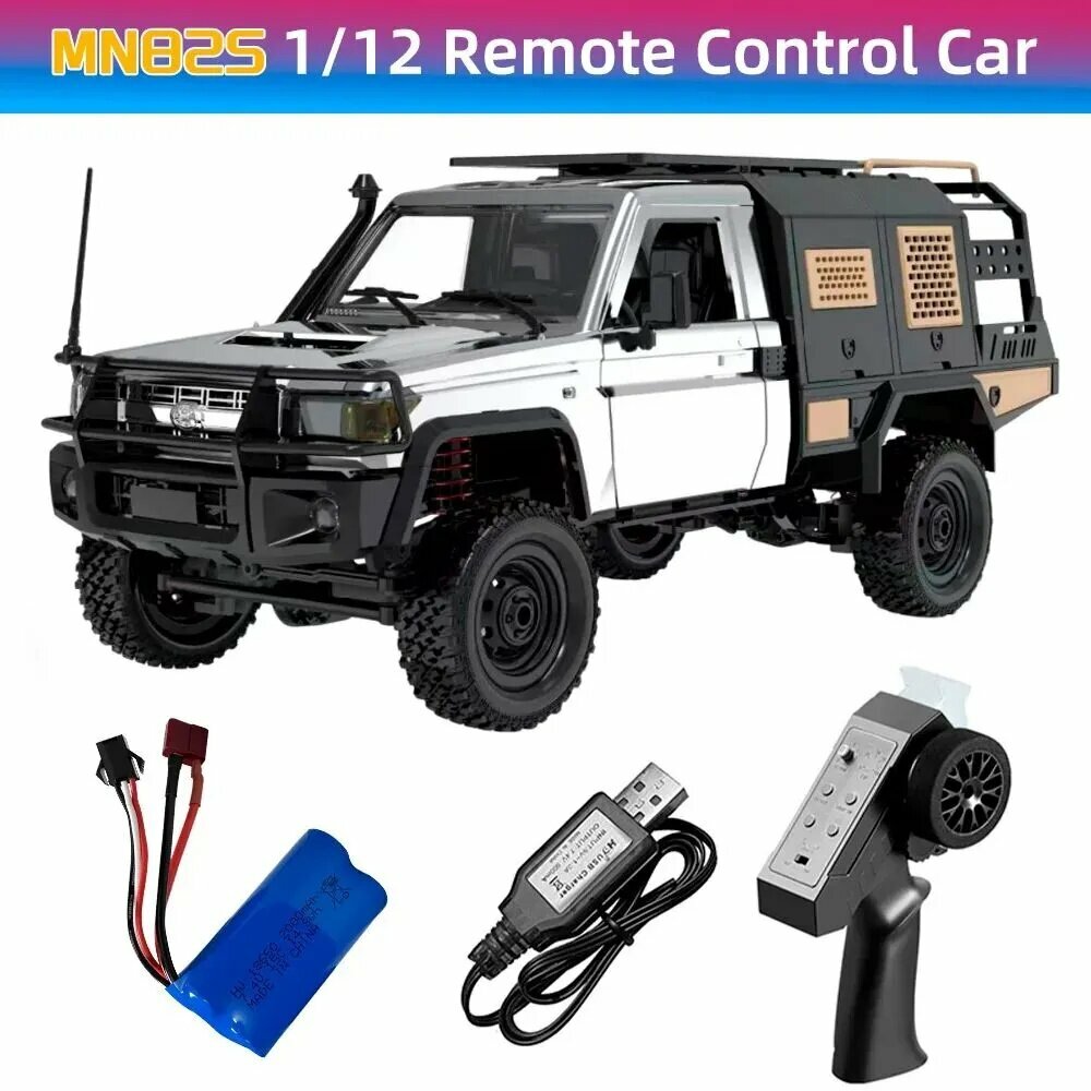 MN MODEL RC пикап MN82 1/12, внедорожник для преодоления препятствий, полный привод, пульт 2.4 ГГц, реалистичная модель LC79, для детей и взрослых.